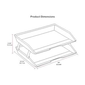 Other | 2 Tier Letter Tray Side Load File Organizers Set Of 2 | Poshmark